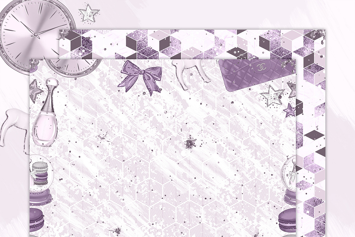 Lavender Digital Paper, a Pattern Graphic by Phantasia Design ...
