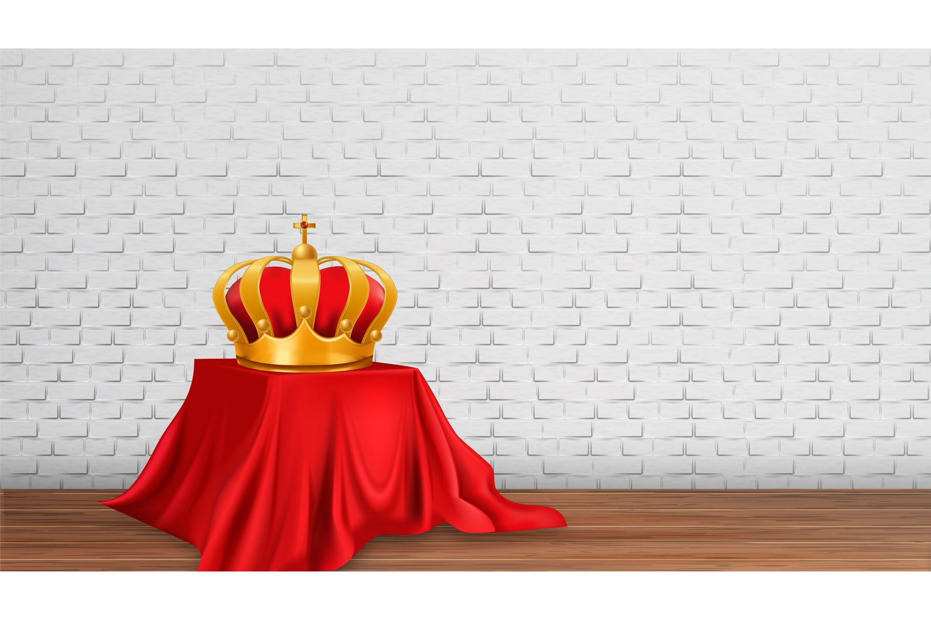 Monarch Golden Royal Crown on Modern, a Decorative Illustration by ...