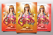 Girls Party Flyer, a Flyer Template by AyumaDesign