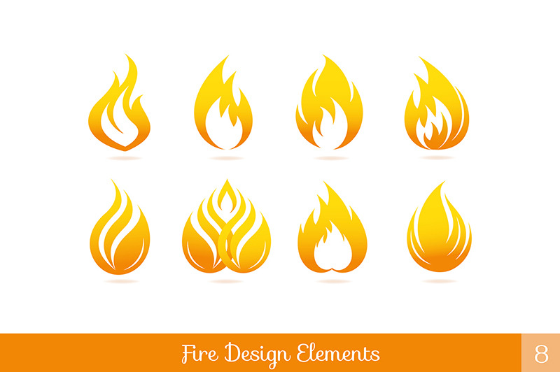 Fire icons set, an Icon by Teneresa