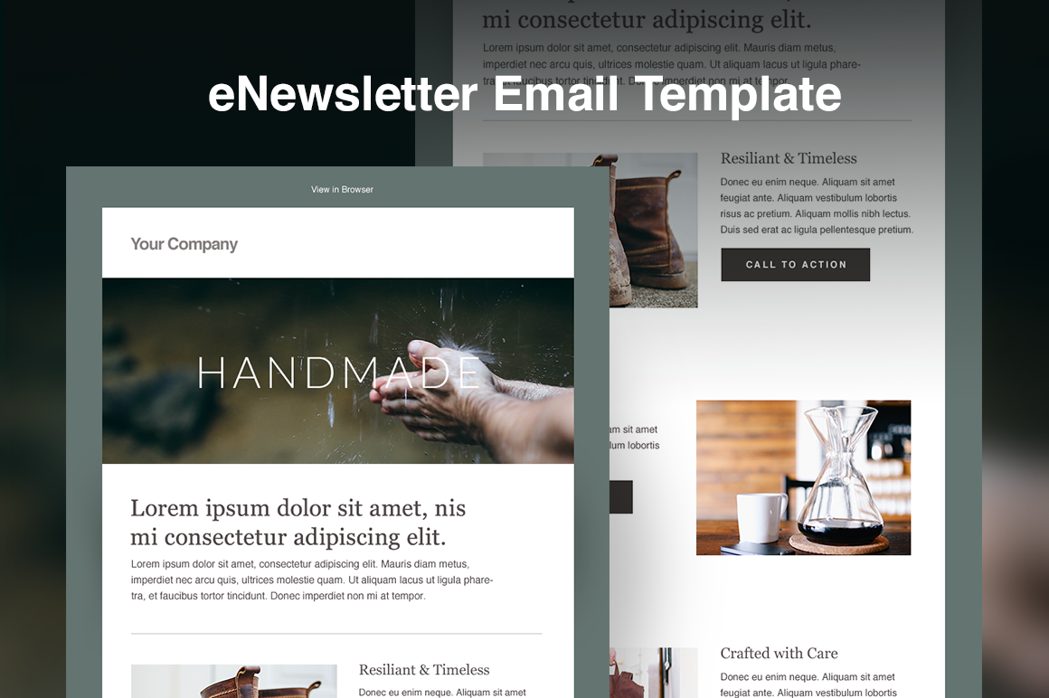 MailChimp HTML Email Template, an Email Template by Leanna Norwood Creative