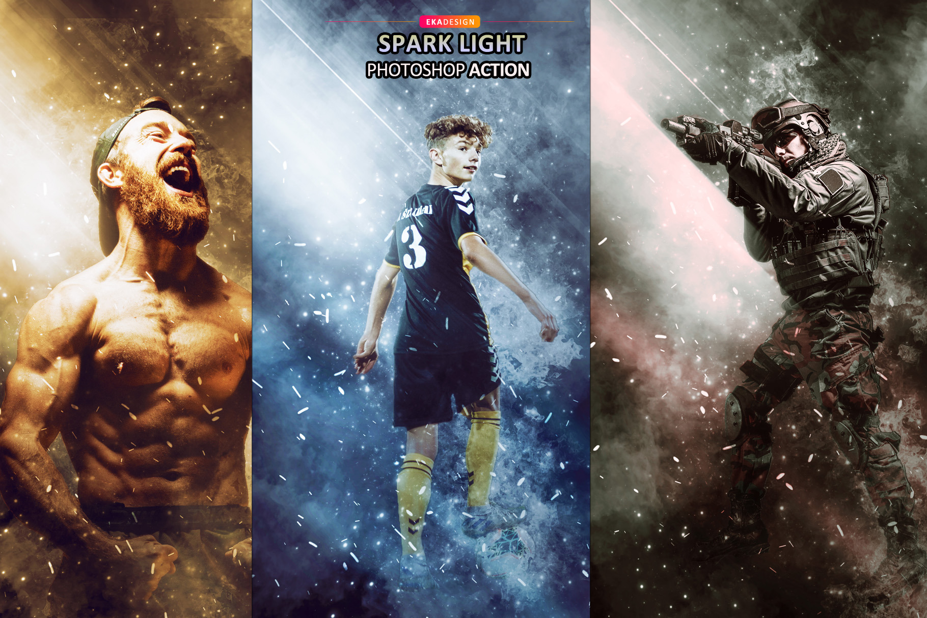 Spark Light Photoshop Action, an Action Add-On by Eka Design