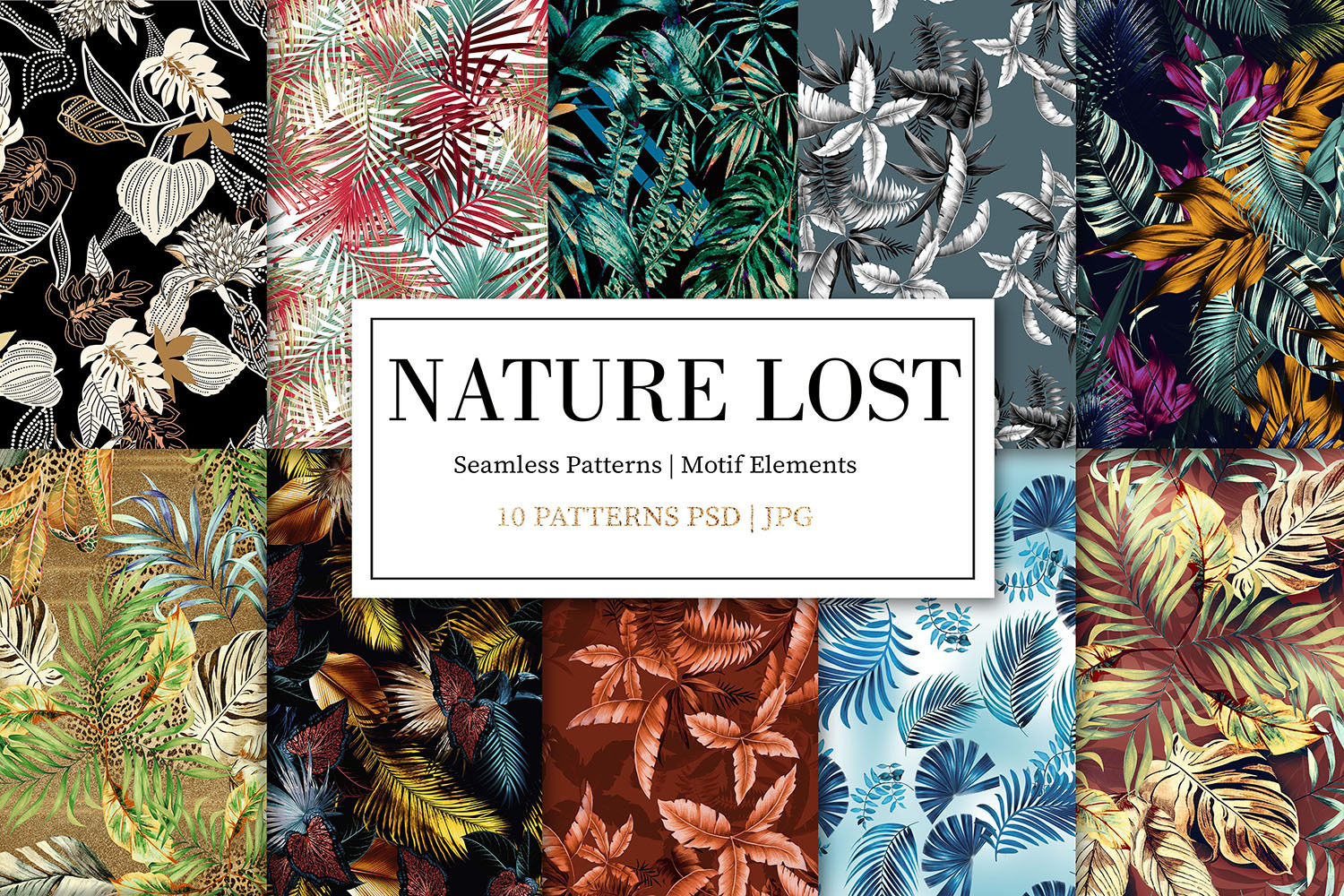 Lost Nature, a Pattern Graphic by Luiz da Rolt Grathwohl
