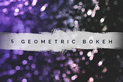 Geometric Bokeh, an Abstract Photo by Qamber Designs & Media