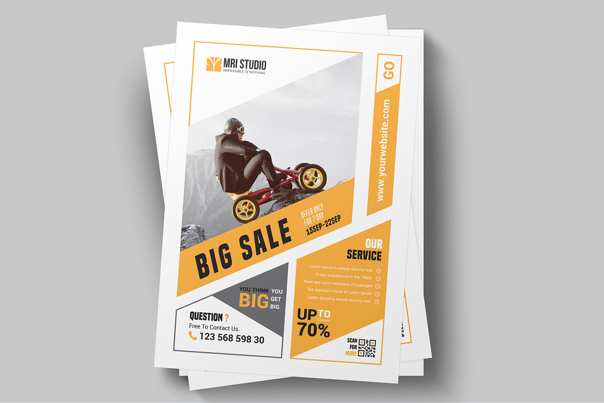 PROMOTION Flyer Template, a Flyer Template by MRI STUDIO