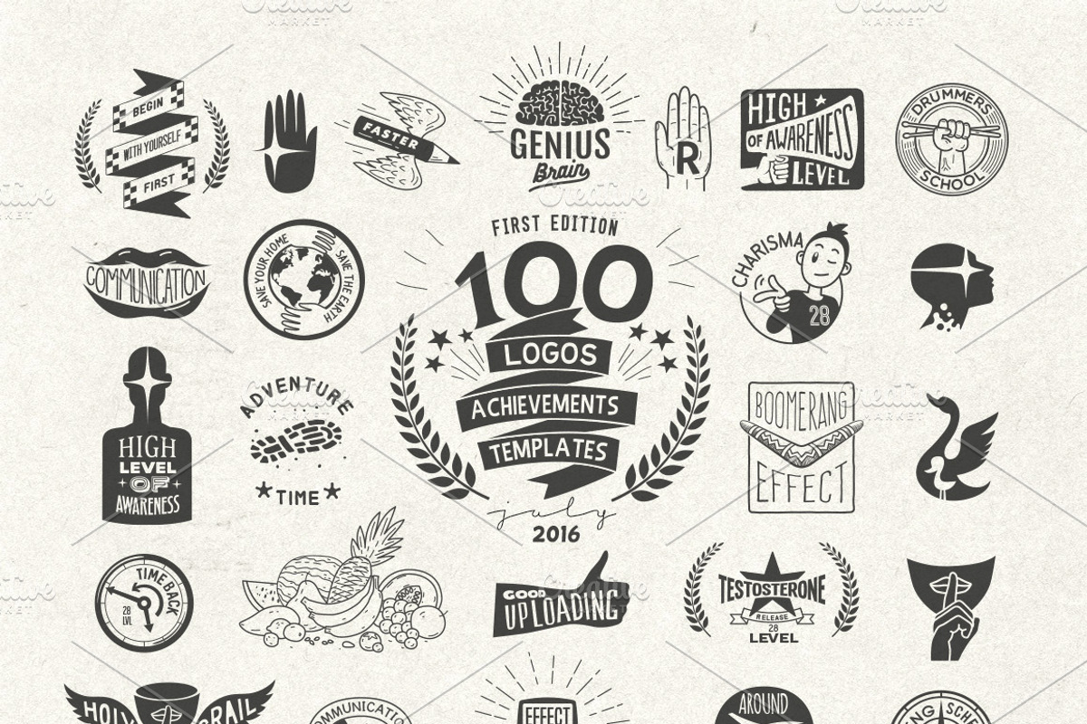 100 Logos, a Branding & Logo Template by Poloviiinkin