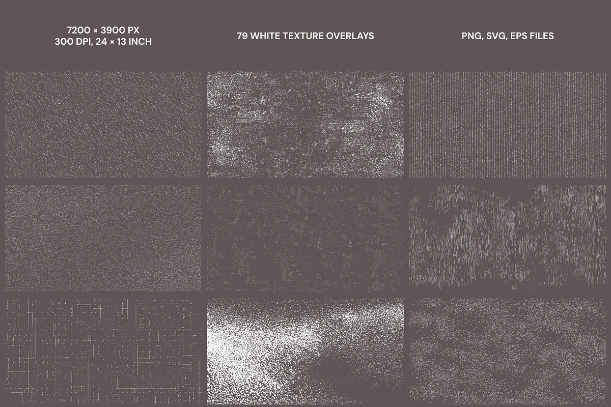 79 White Texture Overlays Set, a Texture Graphic by SappiStudio