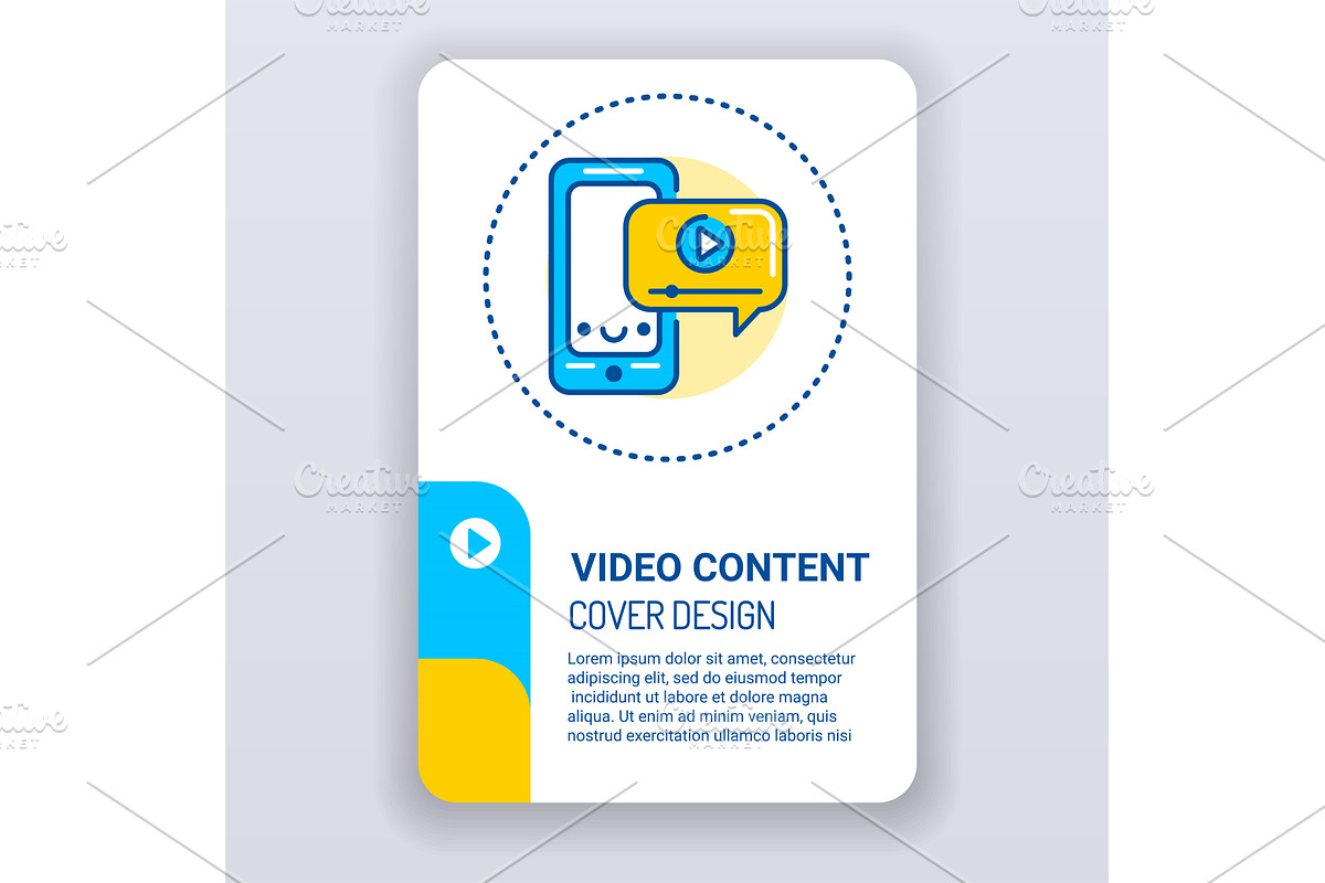 Video content brochure template, a Technology Illustration by Backwoods ...