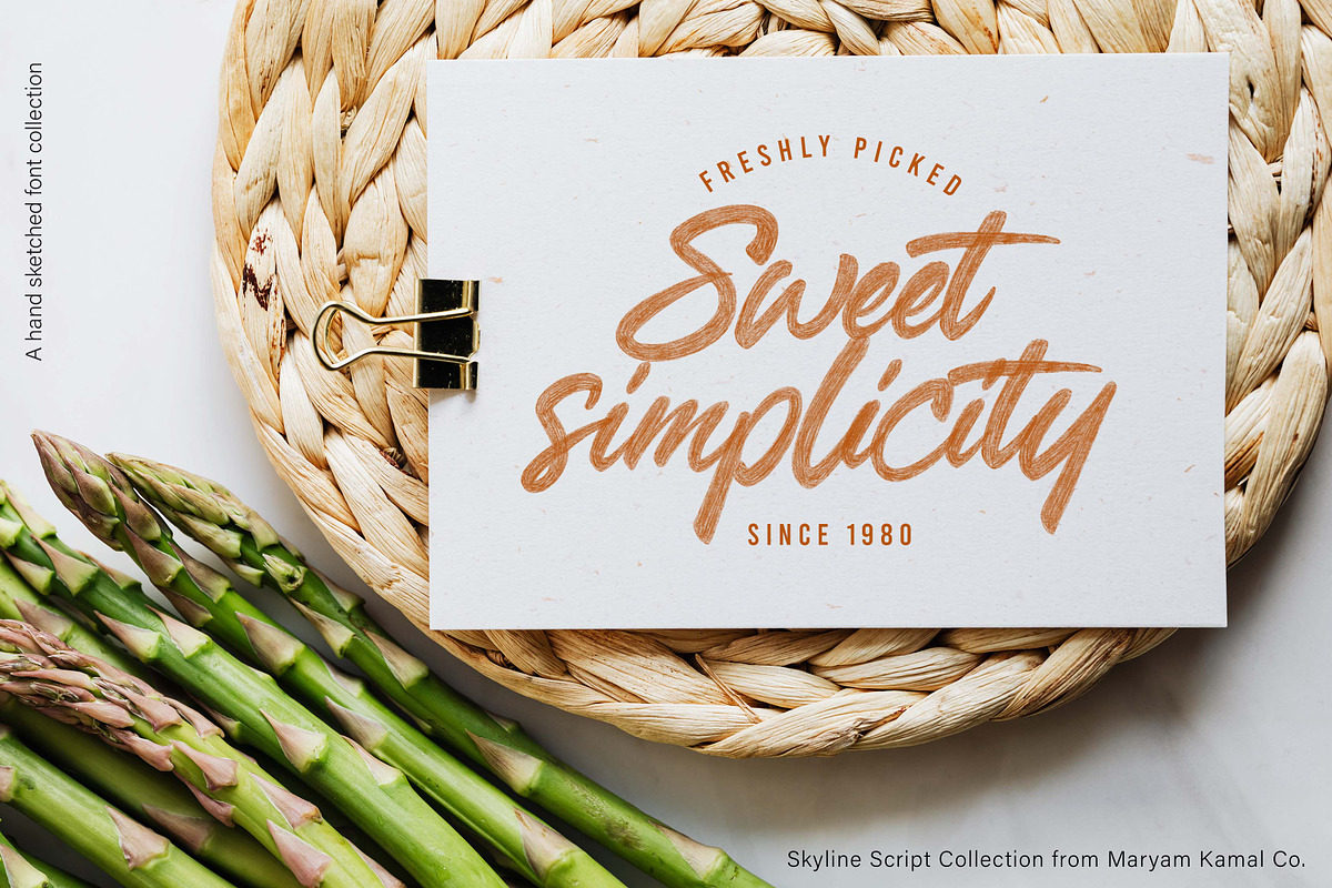 Skyline Script Font Collection, a Script Font by ReveryWorks