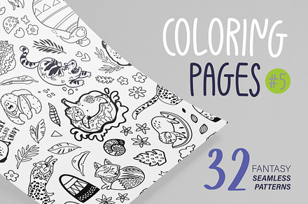Creative Coloring Pages, a Pattern Graphic by PenguinHouse