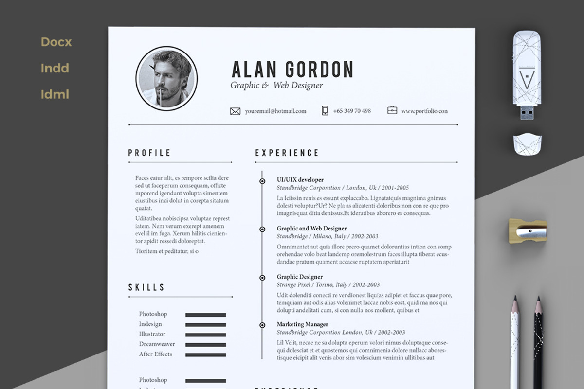 Alex Resume, a Resume Template by Estartshop