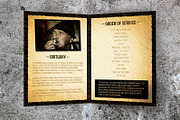 Old Style Funeral Program, a Brochure Template by Visual Impact