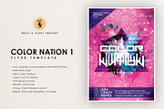 Color Nation 1, a Flyer Template by What a Story | Creative Market