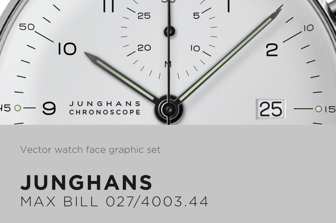 Watch face vector drawing- Max Bill, an Object Graphic by Iamjaydesign ...