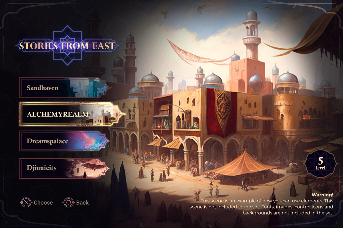 Arabic Deco UI, an Object Illustration by Olga Ryzychenko | Creative Market