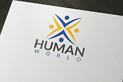 Human World Logo - nex, a Branding & Logo Template by UNIK Agency
