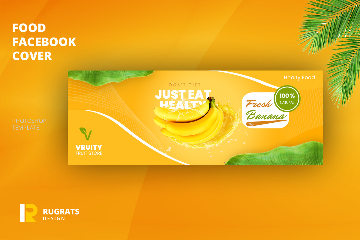 Fruit Store Facebook Cover Template, a Social Media Template by Youwes ...