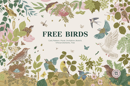 Free Birds. Green