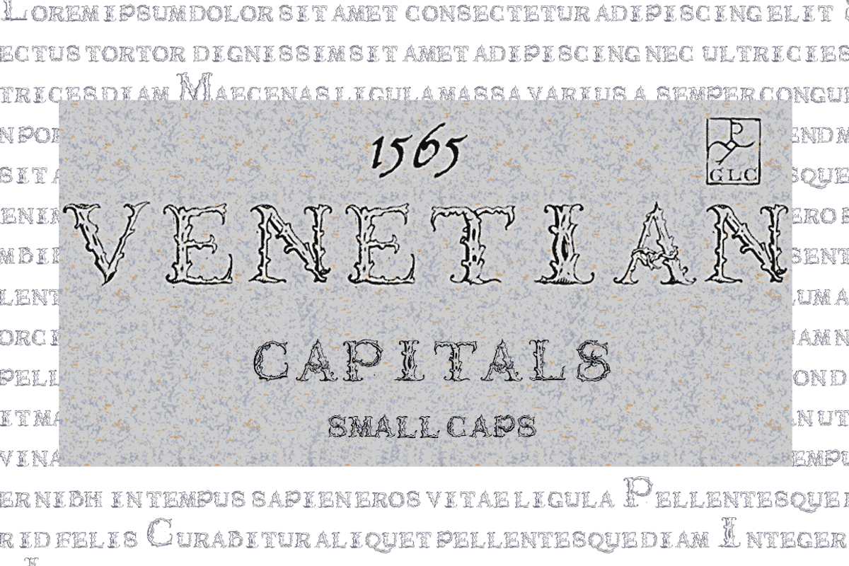 1565 Venetian, a Blackletter Font by GLC Foundry