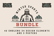 Winter Sports Bundle, a Branding & Logo Template by AkimD | Creative Market