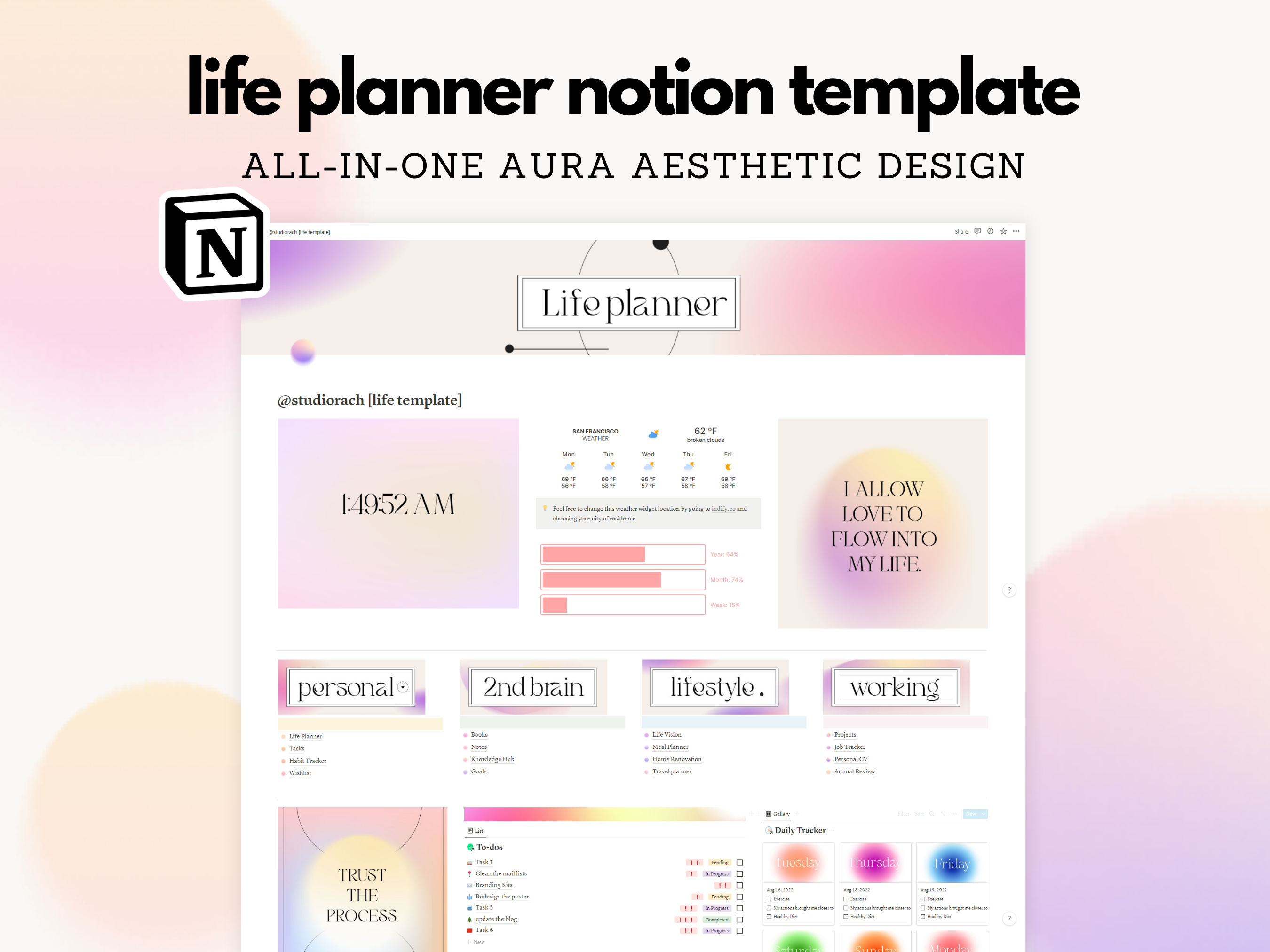 Life Planner Notion Template