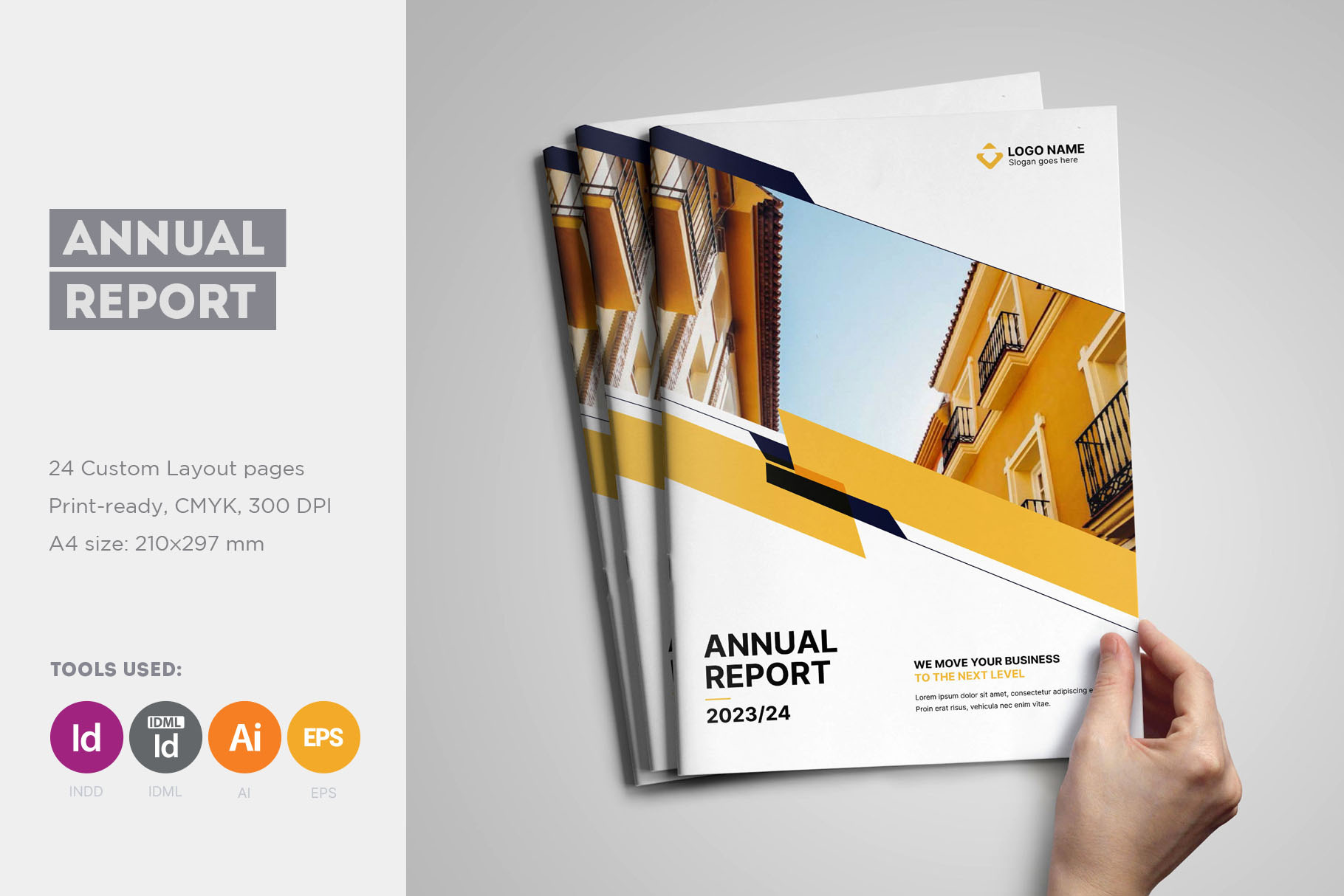 Annual Report Template V2 | Creative Market