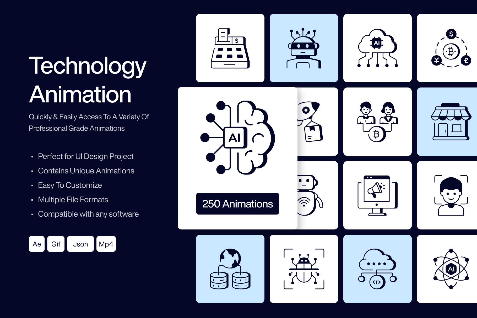 Animated Technology Icons