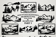 Mountain Sceneries Vector Pack, an Animal Illustration by Seaquint