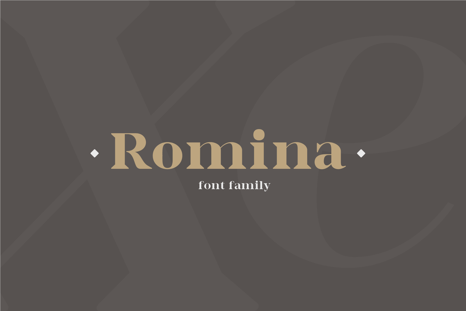 Romina / Neoclassical font family, a Serif Font by Rosario Nocera
