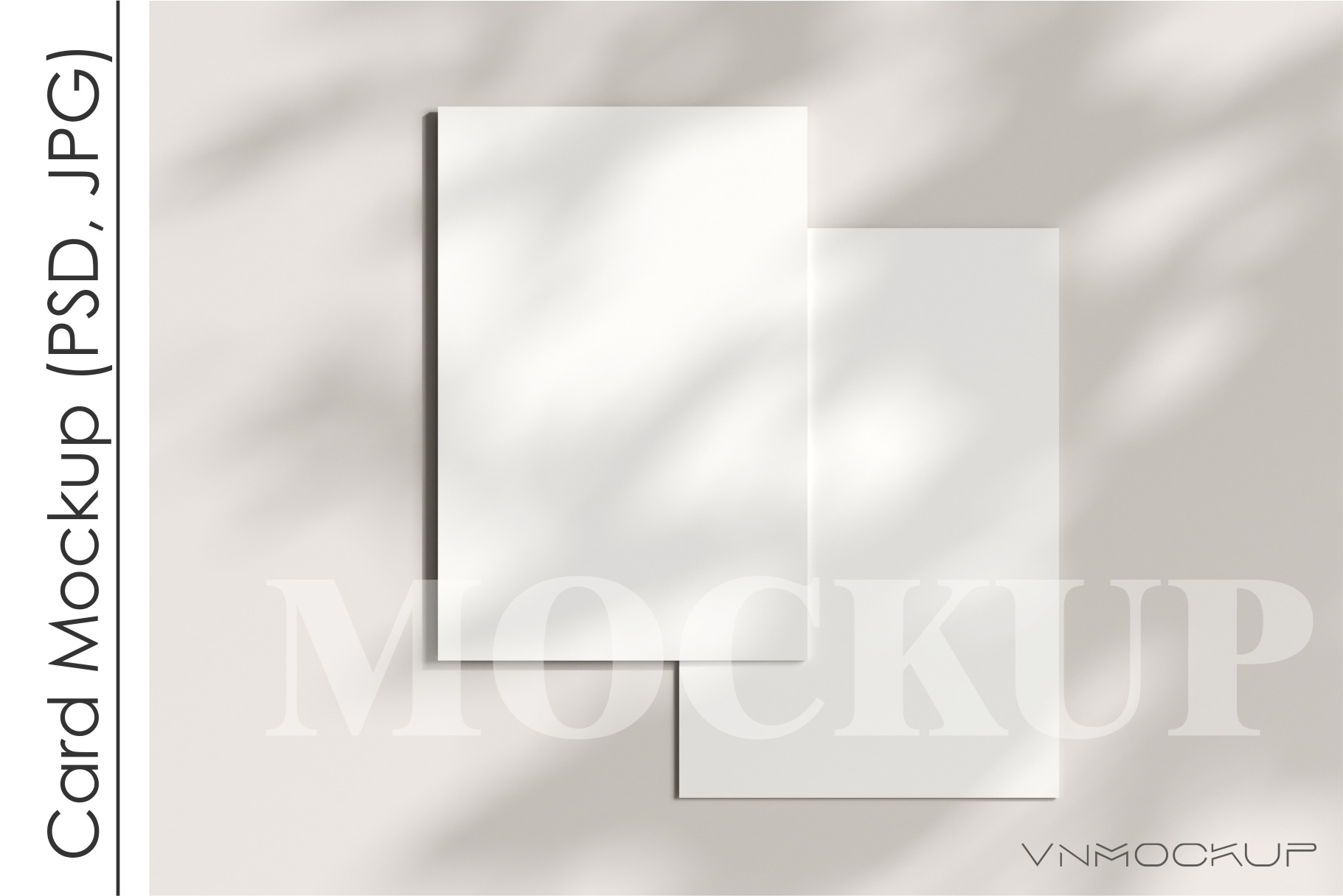 Card Mockup PSD JPG, a Print Template by VNmockup