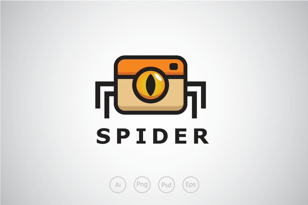 Spider Camera Logo Template, a Branding & Logo Template by Heavtryq Design