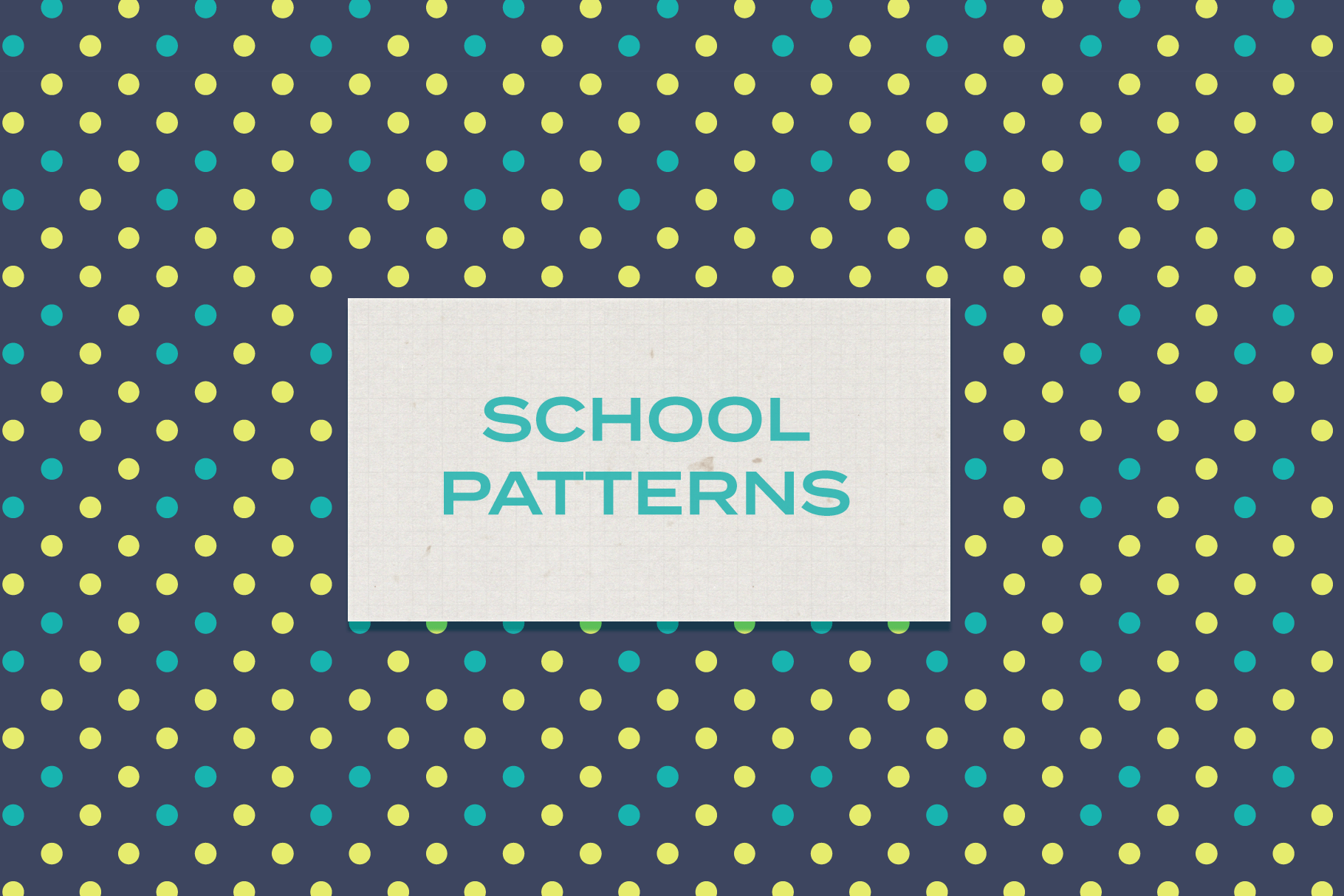 School Patterns, a Pattern Graphic by LuOtero