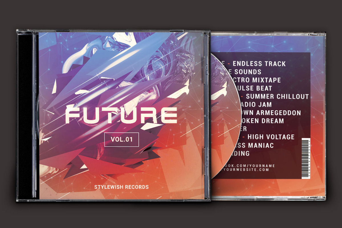 20 CD Cover Templates Bundle, a Templates & Theme by styleWish