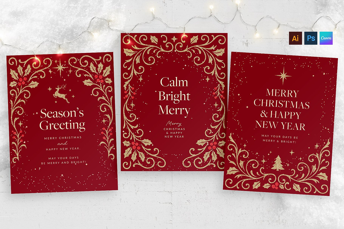 Classic Christmas Flyer Template, a Flyer Template by BrandPacks