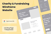 Charity Fundraising Wireframe