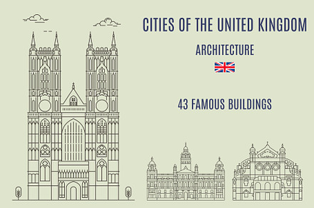 World famous places. Set 4 | Graphic Objects ~ Creative Market