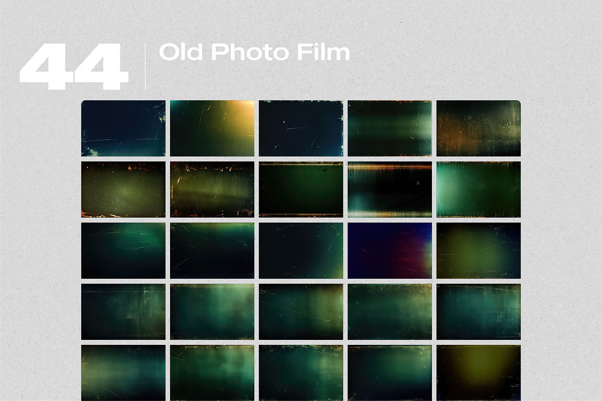 Old Photo Film Effect Overlays, a Brushes & More by PhotoSpirit
