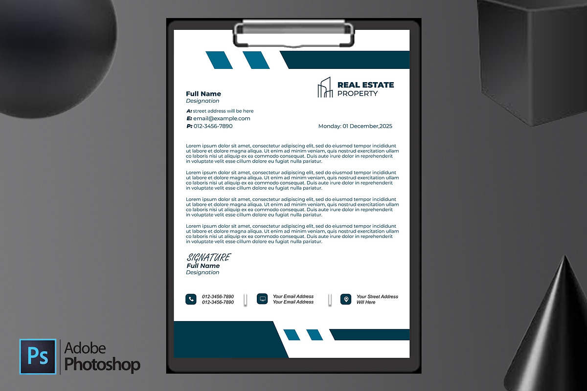 Identity Letterhead Template