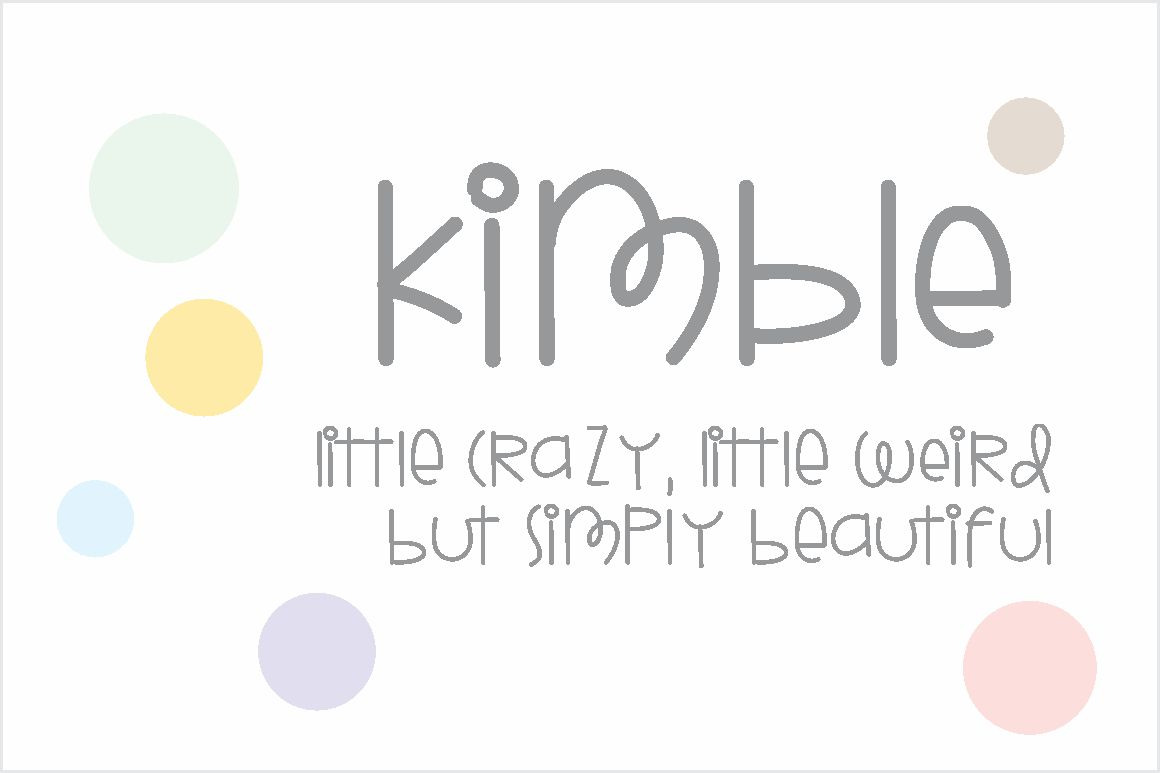 Kimble Font, a Script Font by Fonts & Printables