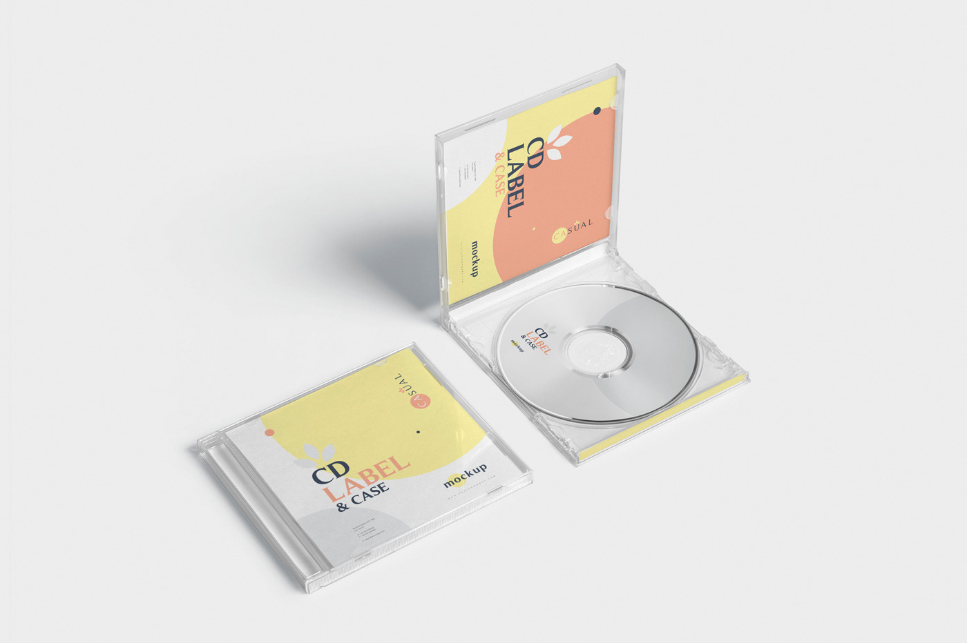 CD Label & Case Mockups, an Advertising Mockup by GfxFoundry | Creative ...