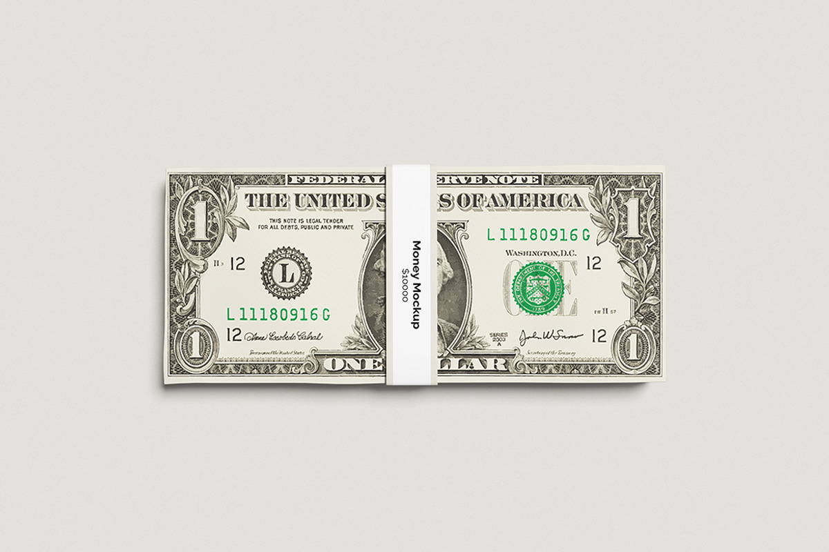 High Quality Money Mockup, an Advertising Mockup by swsi-studio