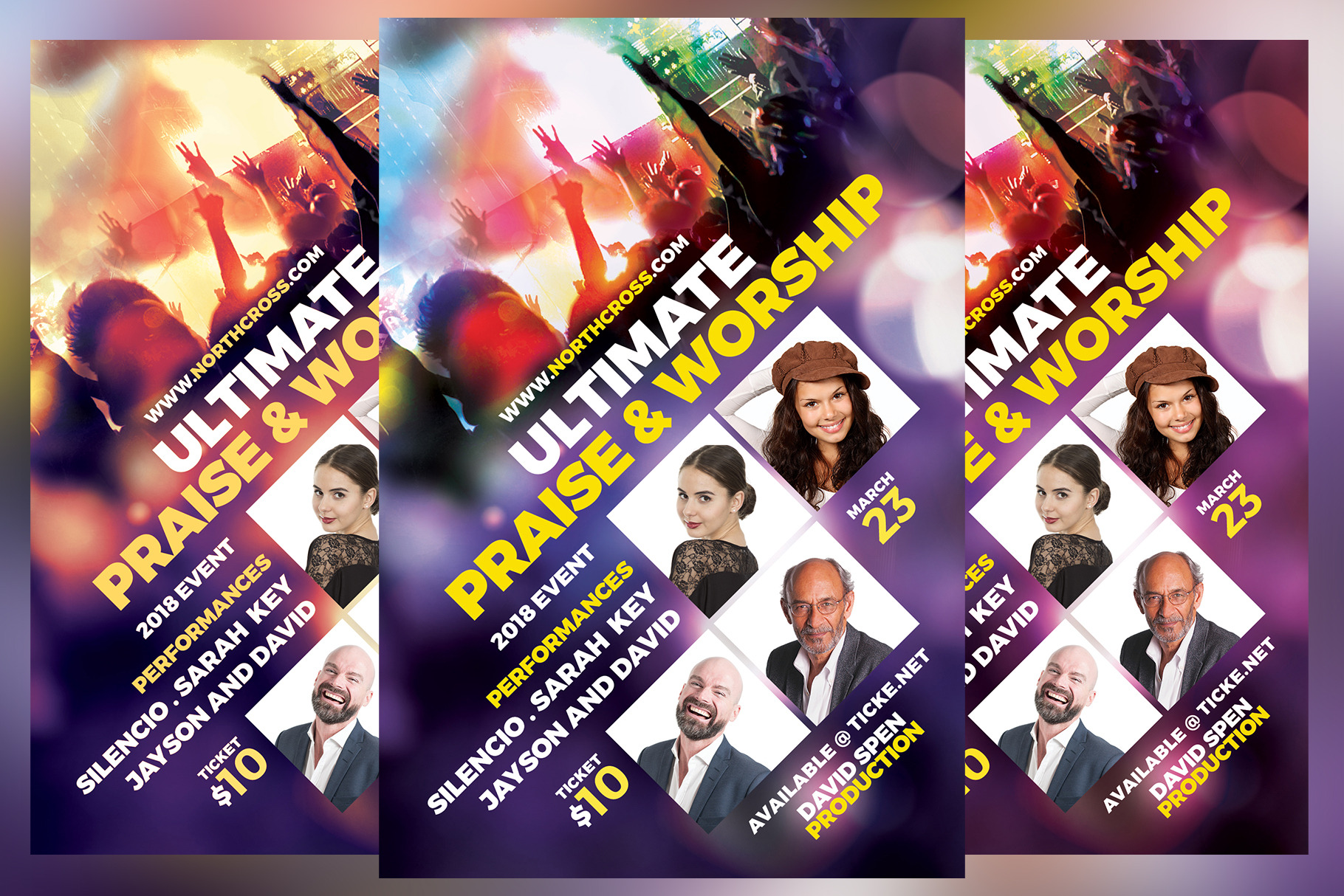 Ultimate Praise and Worship Church F, a Flyer Template by KiraYamato ...