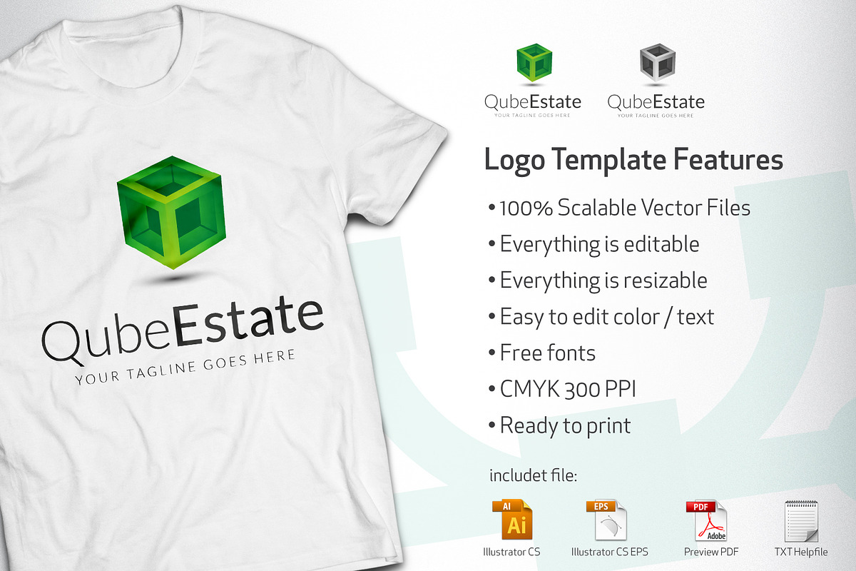 Qube Estate logo, a Branding & Logo Template by vectorlogos89 ...