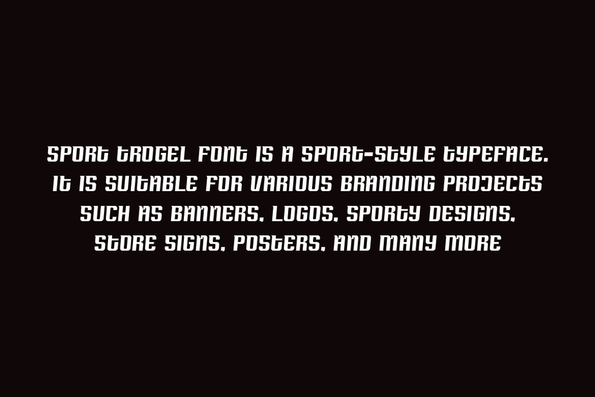 Sport Trogel - Racing Car Font, a Sans Serif Font by QR Design Studio