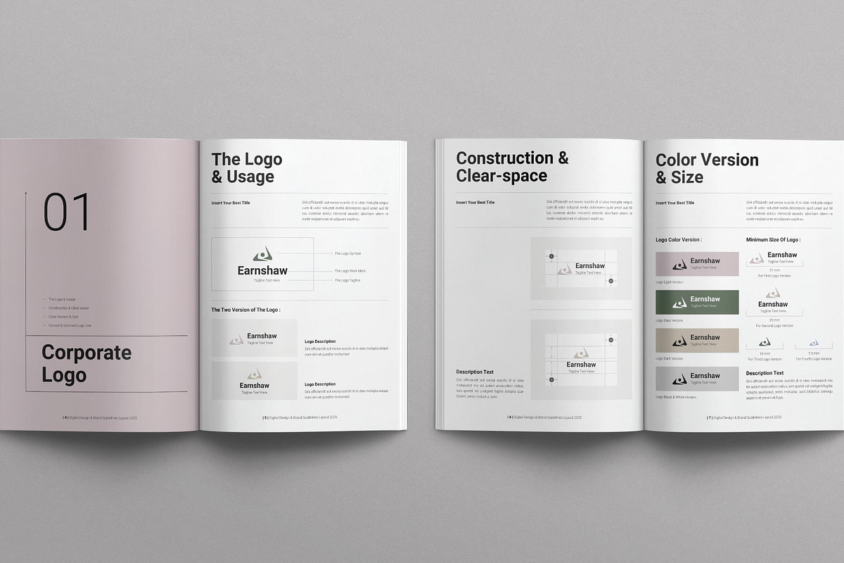 Digital Brand Guidelines Template, a Magazine Template by TemplatesForest