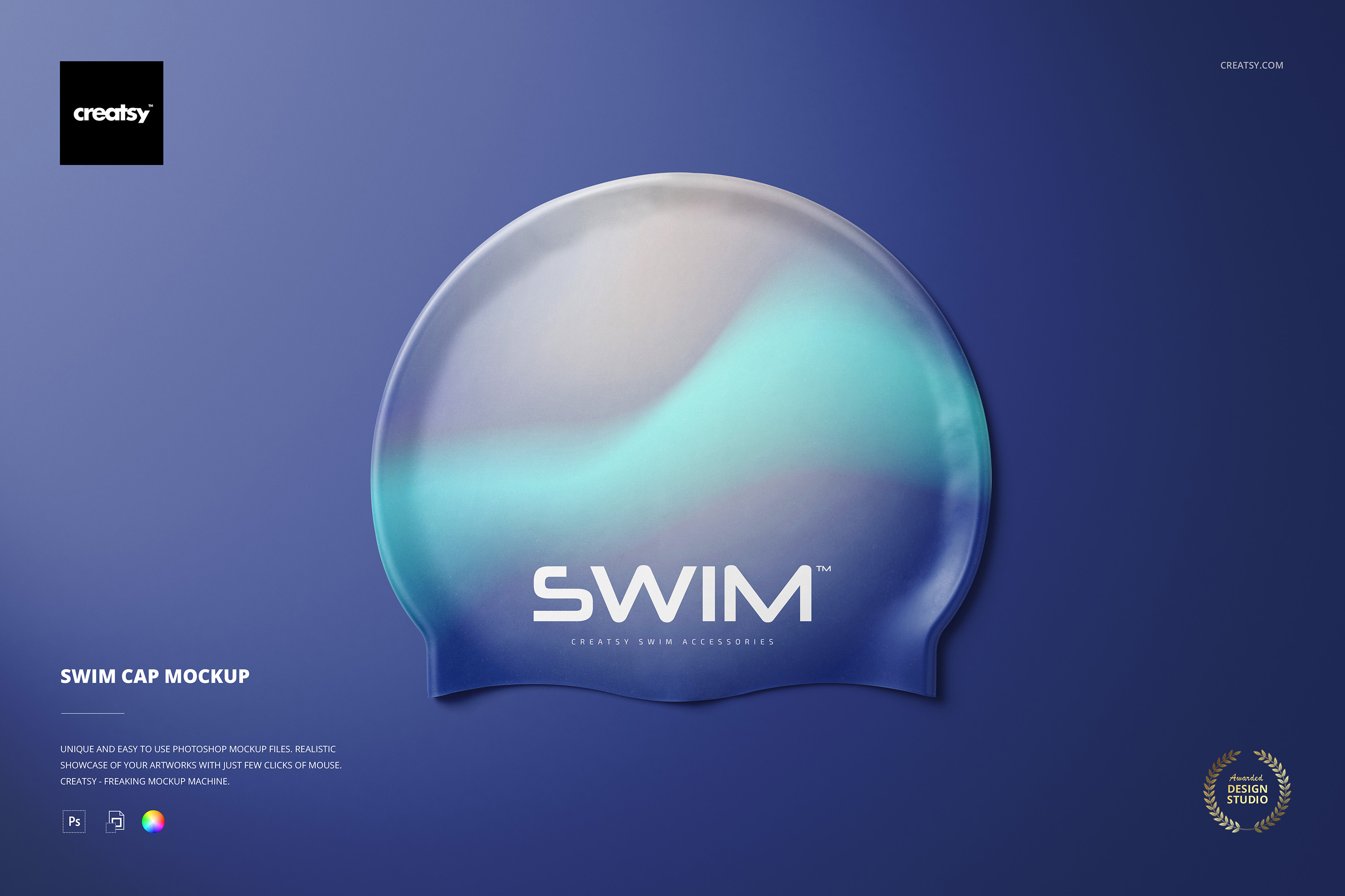 Swim Cap Mockup, a Product Mockup by Creatsy
