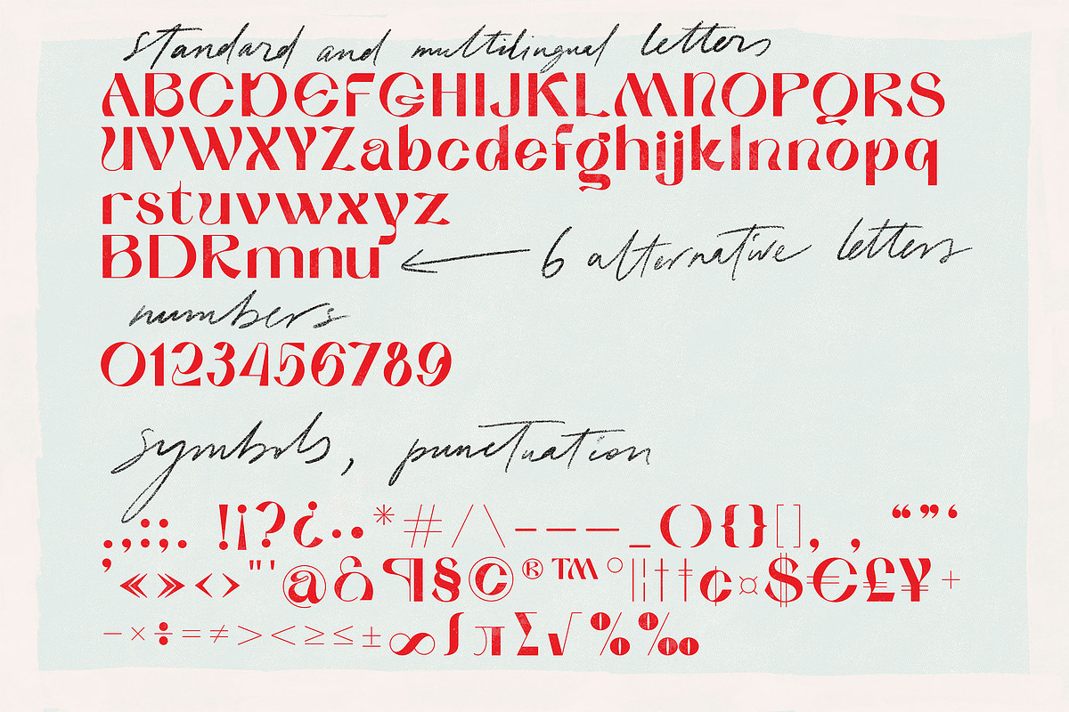 RAKS // MODERN DISPLAY FONT, a Font by PeachCreme