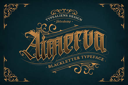 Avestrava Tattoo, a Blackletter Font by ilhamtaro