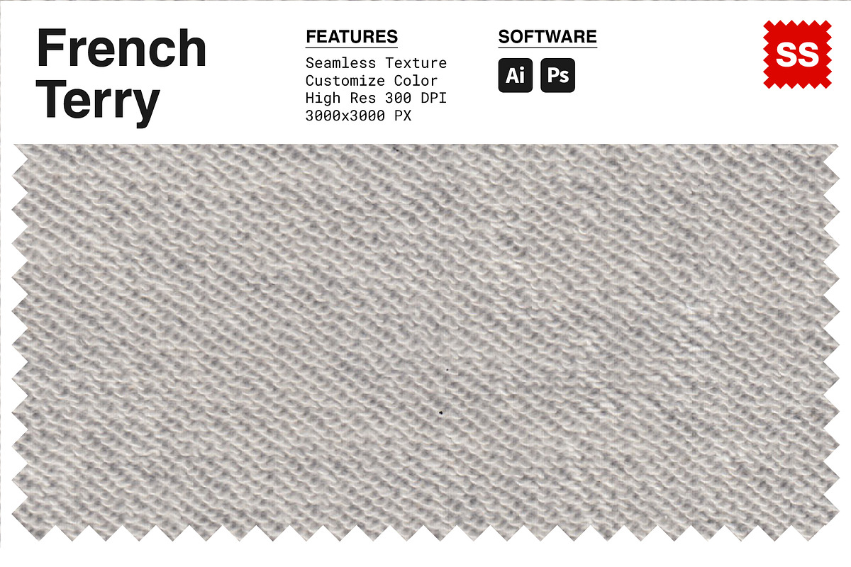 French Terry Seamless Texture, a Pattern Graphic by Swatch Supply
