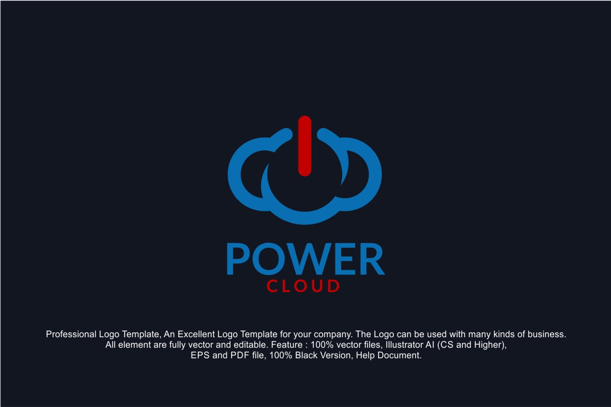 Power Cloud Logo, a Branding & Logo Template by PutraCetol Studio